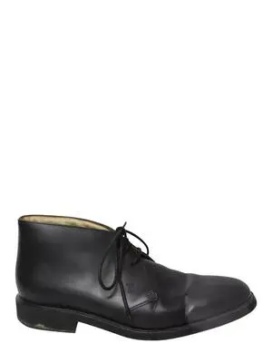 TOD'S Leather Desert Boots - Black