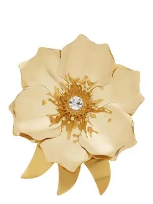 Miu Miu Floral Brooch - Gold