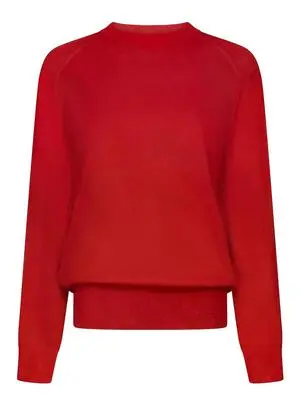Loulou De Saison Ditto Drop Shoulder Ribbed Sweater - Red