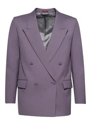 Gucci Double Breasted Wool Jacket Wisteria - Purple