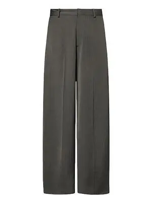 Acne Studios Herringbone-pattern Wide-leg Woven Trousers - Grey