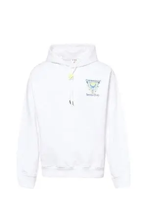Casablanca Logo-print Cotton Hoody - White