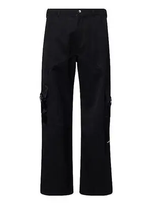 Casablanca Patch-pockets Cargo Cotton Trousers - Black