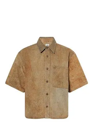 AGOLDE Watson Washed Cotton-denim Shirt - Bark (copper Rinse)