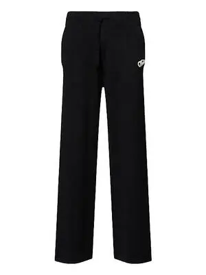 Casablanca Wide-leg Ribbed Wool-blend Trousers - Black