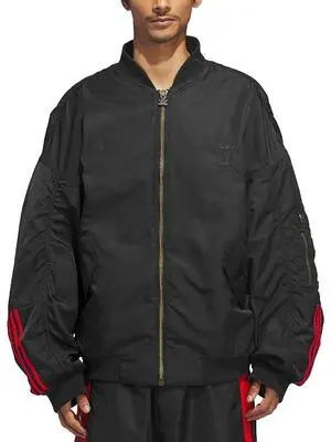 ADIDAS X WILLY CHAVARRIA Satin Bomber Jacket - Black