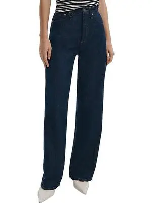 Rag & Bone Logan High-rise Wide-leg Jeans - Dusk Rinse