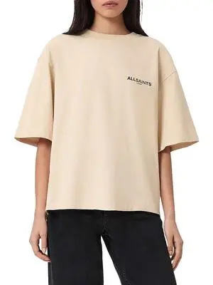 ALLSAINTS Halis Amelie Graphic Tee - Sandy White