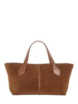 Proenza Schouler East West Chelsea Suede Tote - Saddle