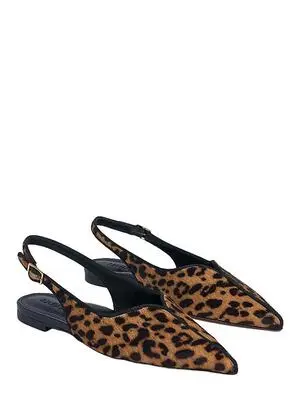 Marion Parke Calf Hair Cynthia Flat - Leopard