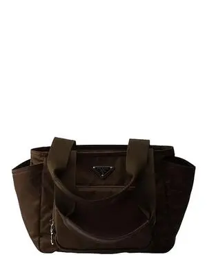 Prada Re-nylon Tote Bag - Brown