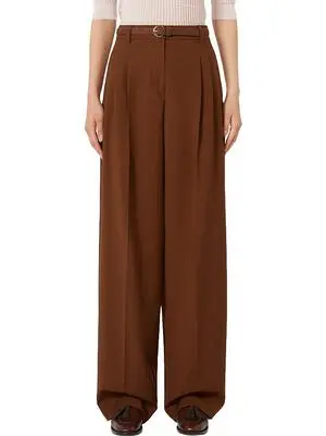 Max Mara Mstbacio Trousers - Chocolate
