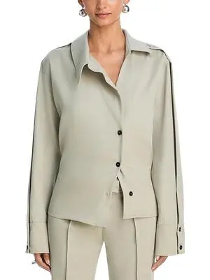 Attico The Attico Wool Shirt Taupe