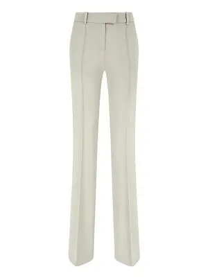 Attico Wool Long Pants - Taupe