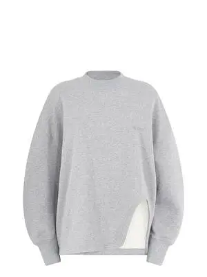 Attico Crewneck Sweatshirt - Grey Melange