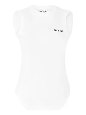 Attico Cotton Tank Top - White
