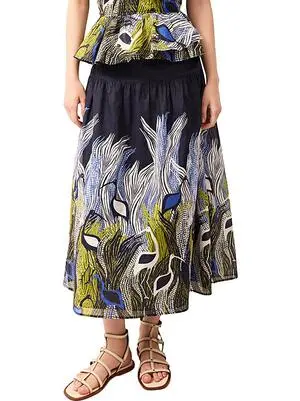 MARIE OLIVER Owens Printed Skirt - Heron