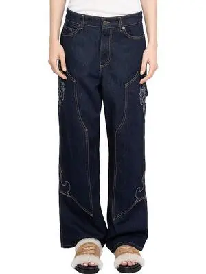 Zadig&Voltaire Perya High-rise Denim Jeans - Brut