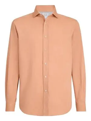 Brunello Cucinelli Poplin Shirt - Apricot
