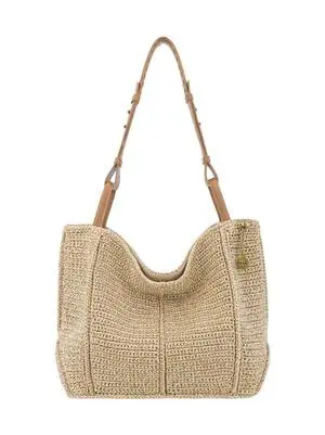 THE SAK Los Feliz Medium Crochet Tote Bag - Bamboo Static
