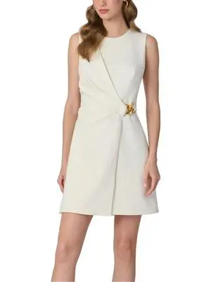 Shoshanna Lily Ponte A-line Dress - Ivory