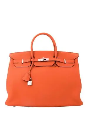 HERMES Birkin Handbag Orange Togo 40