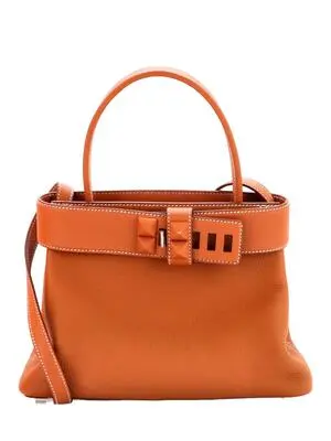 HERMES Medor Handbag Togo - Gold