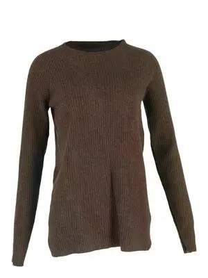 HAIDER ACKERMANN Crewneck Wool Sweater - Brown