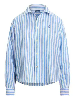 Polo Ralph Lauren Striped Linen Shirt - Blue