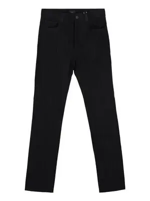 JOSEPH Cotton Straight Trousers - Black
