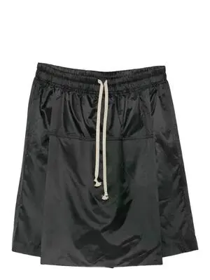 MONCLER + RICK OWENS Kilt Elasticated Shorts - Black