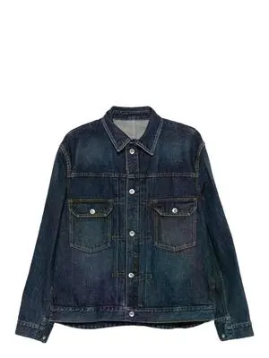 Sacai Flap-pocket Denim Jacket - Blue
