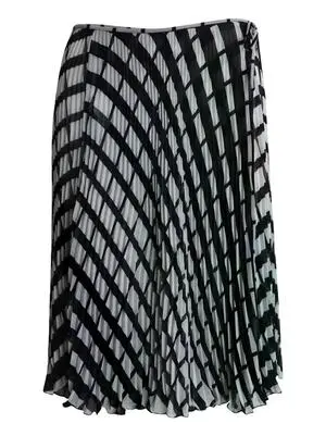 Valentino Garavani Pleated Midi Skirt - Black
