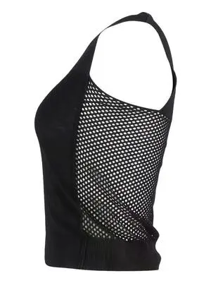 LANVIN Mesh Tank Top - Black