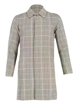 A.p.c. Plaid-pattern Mac Coat - Neutrals