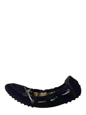 TOD'S Scrunch Bow Ballerinas - Blue