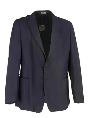 Bottega Veneta Single-breasted Wool Blazer - Blue