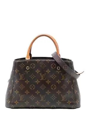 LOUIS VUITTON 2017 Monogram Montaigne BB Satchel