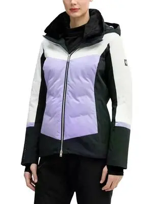 DESCENTE Colour-block Hooded Ski Jacket - Black