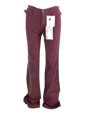 Alexander McQueen Flared Trousers With Pockets - Red