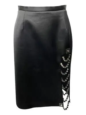 CHRISTOPHER KANE Cutout Crystal Embellished Skirt - Black