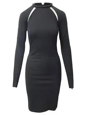 Stella McCartney Embellished Collar Midi Dress - Black