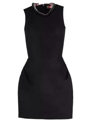 MSGM Draped Mini Dress - Black