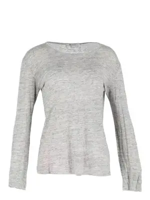 ALEXANDER WANG Round-neck Long-sleeve T-shirt - Grey