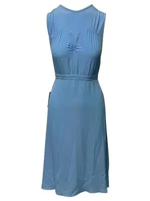 N°21 Ribbon Midi Dress - Blue