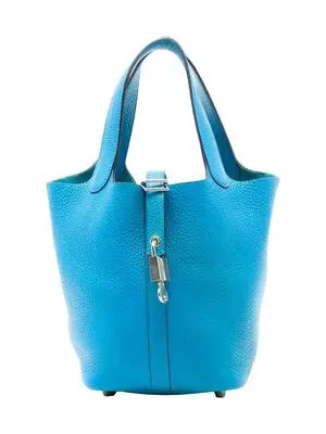 Hermès 2017 Picotin Lock 18 Handbag - Blue