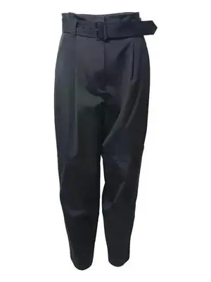 A.L.C. Belted Tapered Trousers - Black