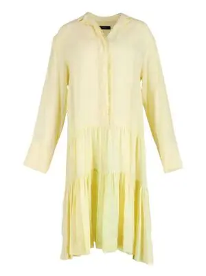 JOSEPH Tiered Shirt Dress - Yellow