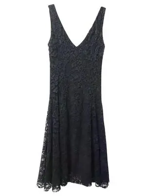 Ralph Lauren Lace A-line Dress - Black