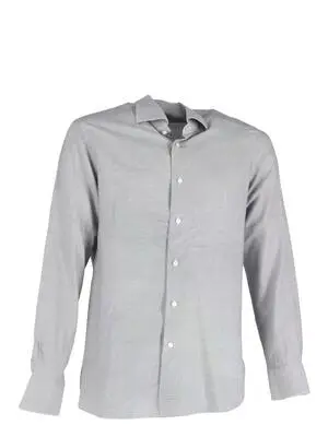 ERMENEGILDO ZEGNA Striped Buttoned Long-sleeve Shirt